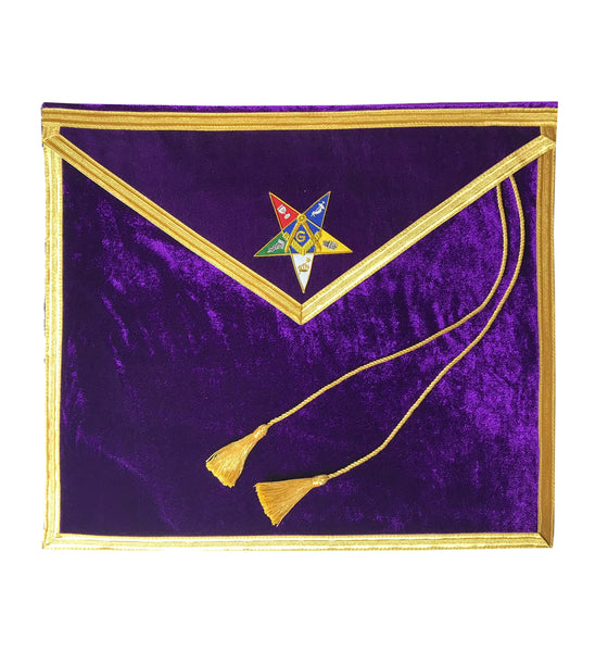 MASONIC OES WORTHY PATRON / MATRON APRON Velvet – Unique Regalia